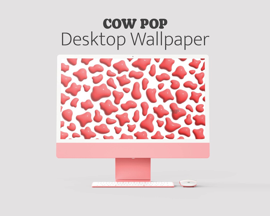 Cow print desktop wallpaper cow print aesthetic 3d laptop - Etsy Portugal