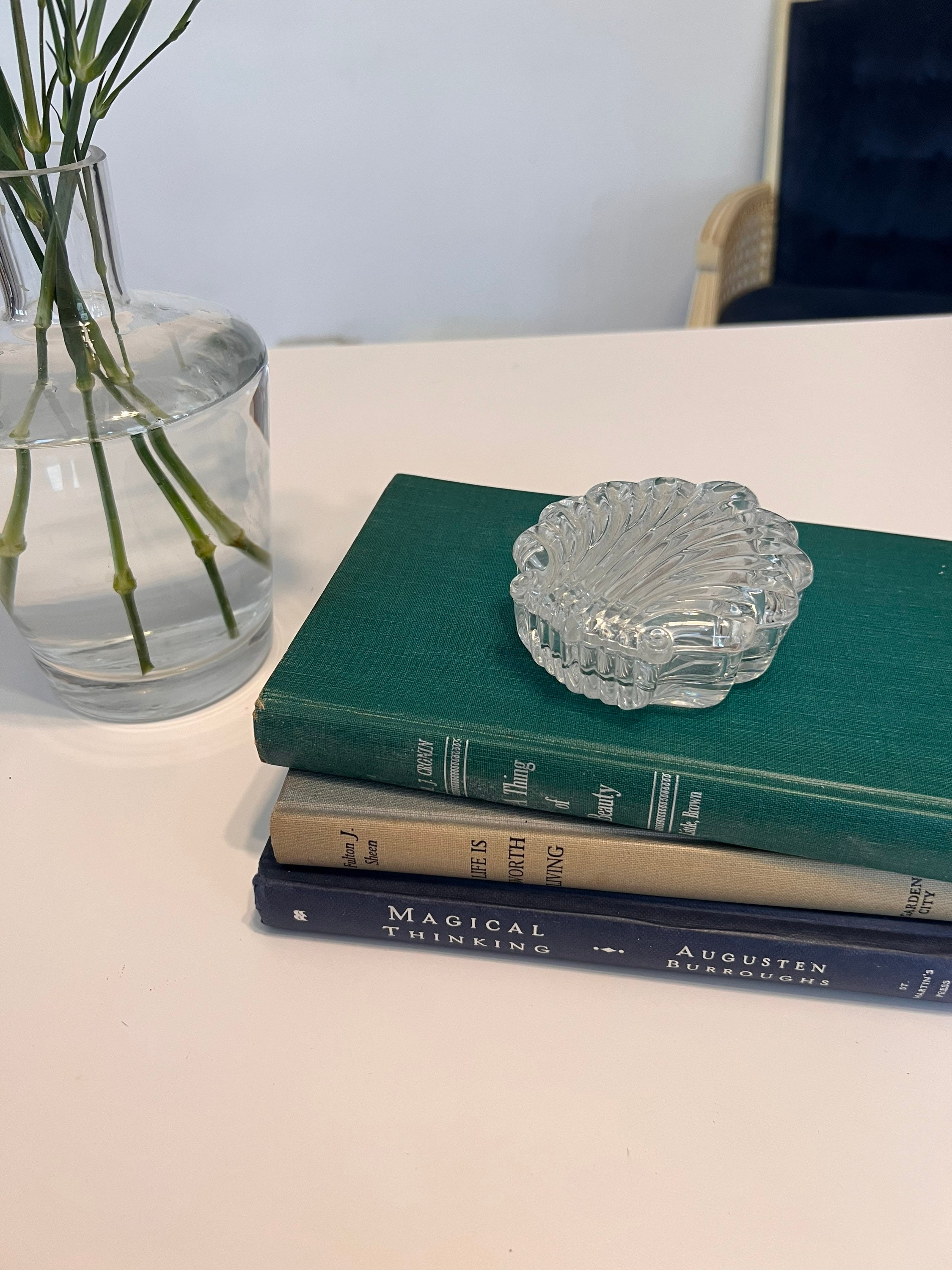 Vintage Gorham Crystal Chantilly Pattern Glass Shell Trinket - Etsy