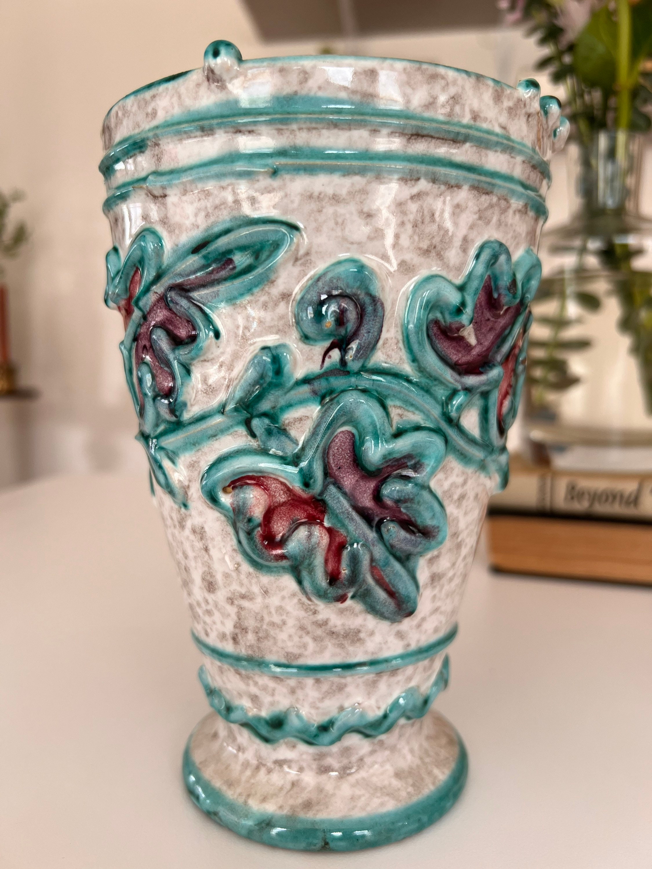 Mid Century Italian Pottery Vase From the Fratelli Fanciullacci Studio ...
