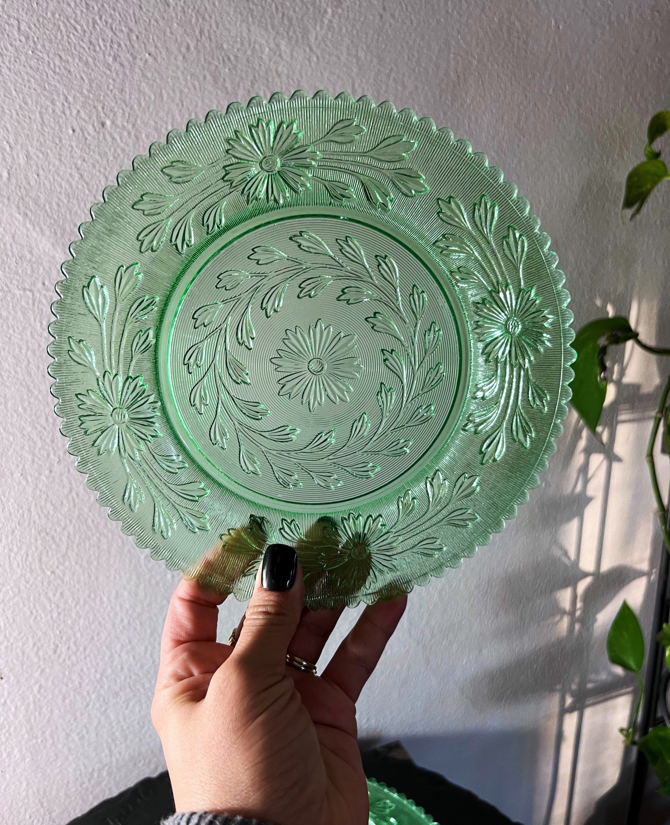 3 Indiana Glass Tiara Depression Glass Lunch Plates 8” - Etsy
