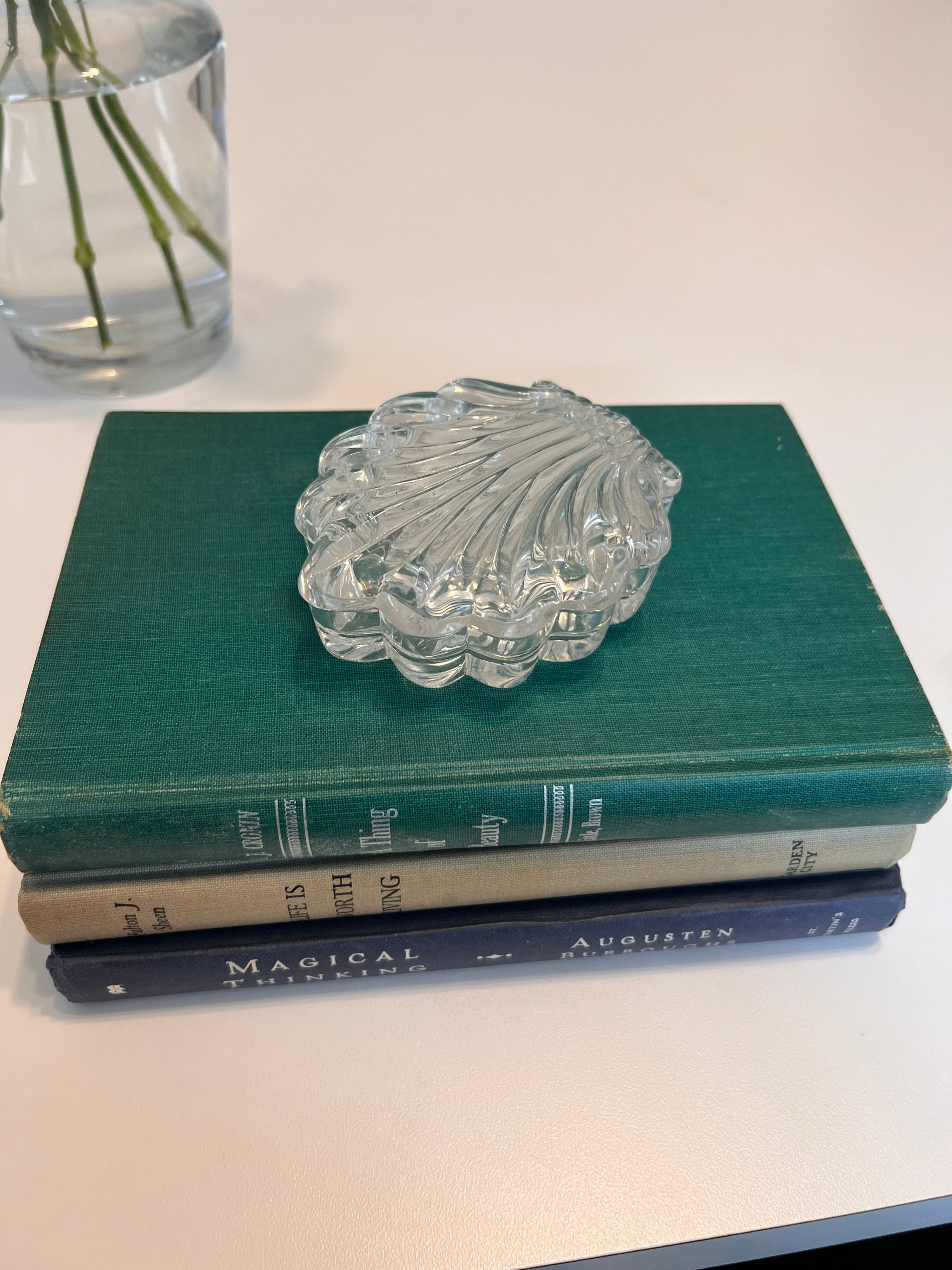 Vintage Gorham Crystal Chantilly Pattern Glass Shell Trinket - Etsy