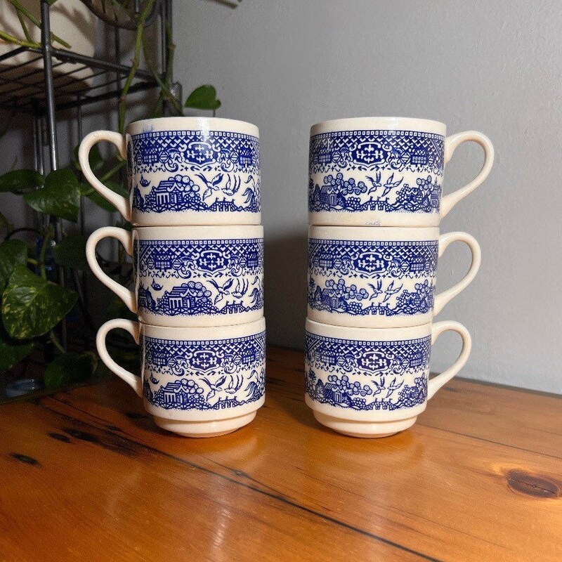 Vintage Blue Willow - Etsy