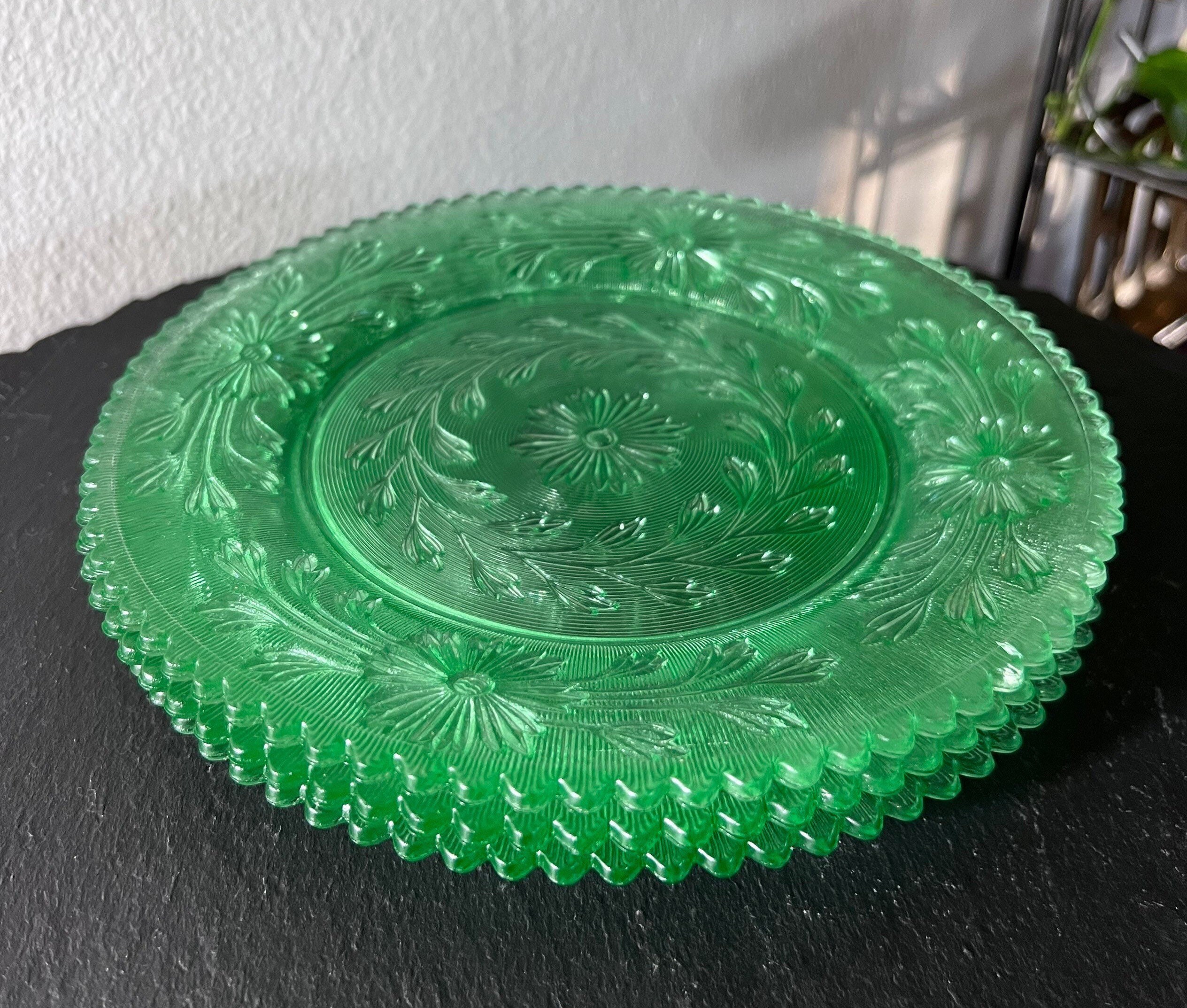 3 Indiana Glass Tiara Depression Glass Lunch Plates 8” - Etsy