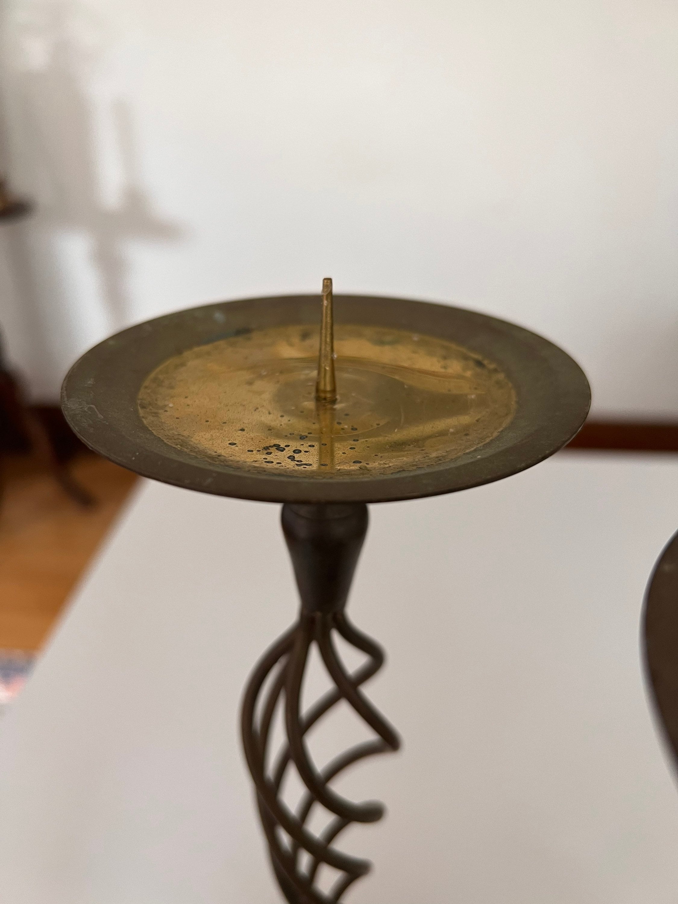 VTG Brass Pillar Candle Holders Unique Barley Twist Design - Etsy