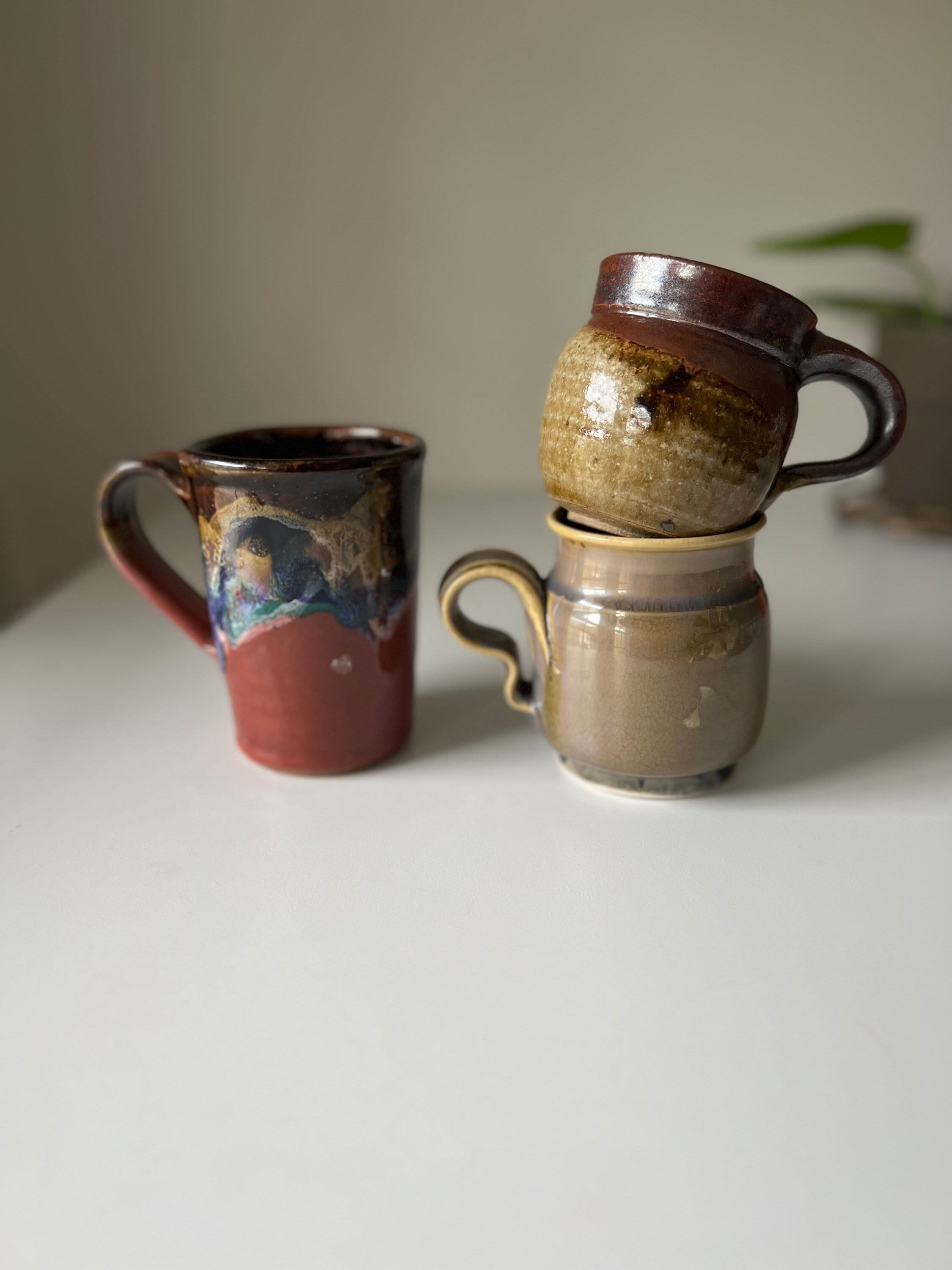 Variety of Hand Thrown Pottery Mugs - Etsy