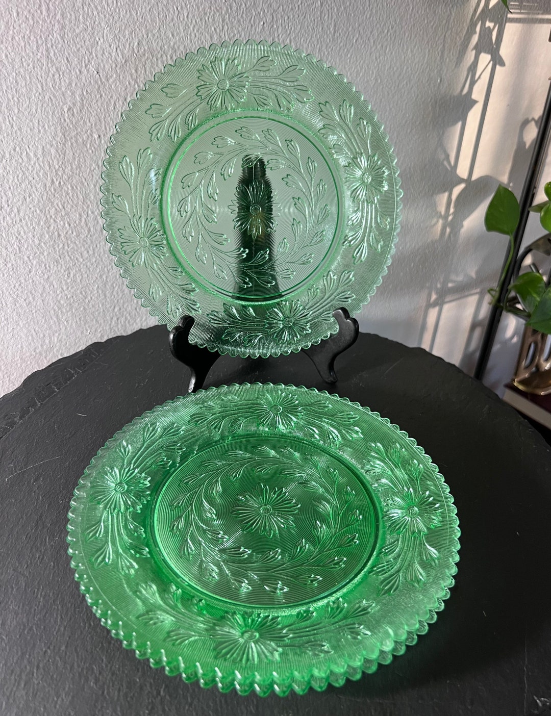 3 Indiana Glass Tiara Depression Glass Lunch Plates 8” - Etsy