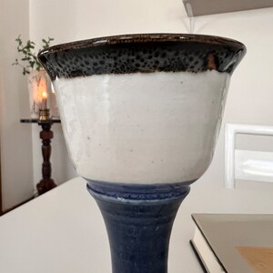 Studio Pottery Pair of Ceramic Goblets - Artist Signed - 7” - Etsy