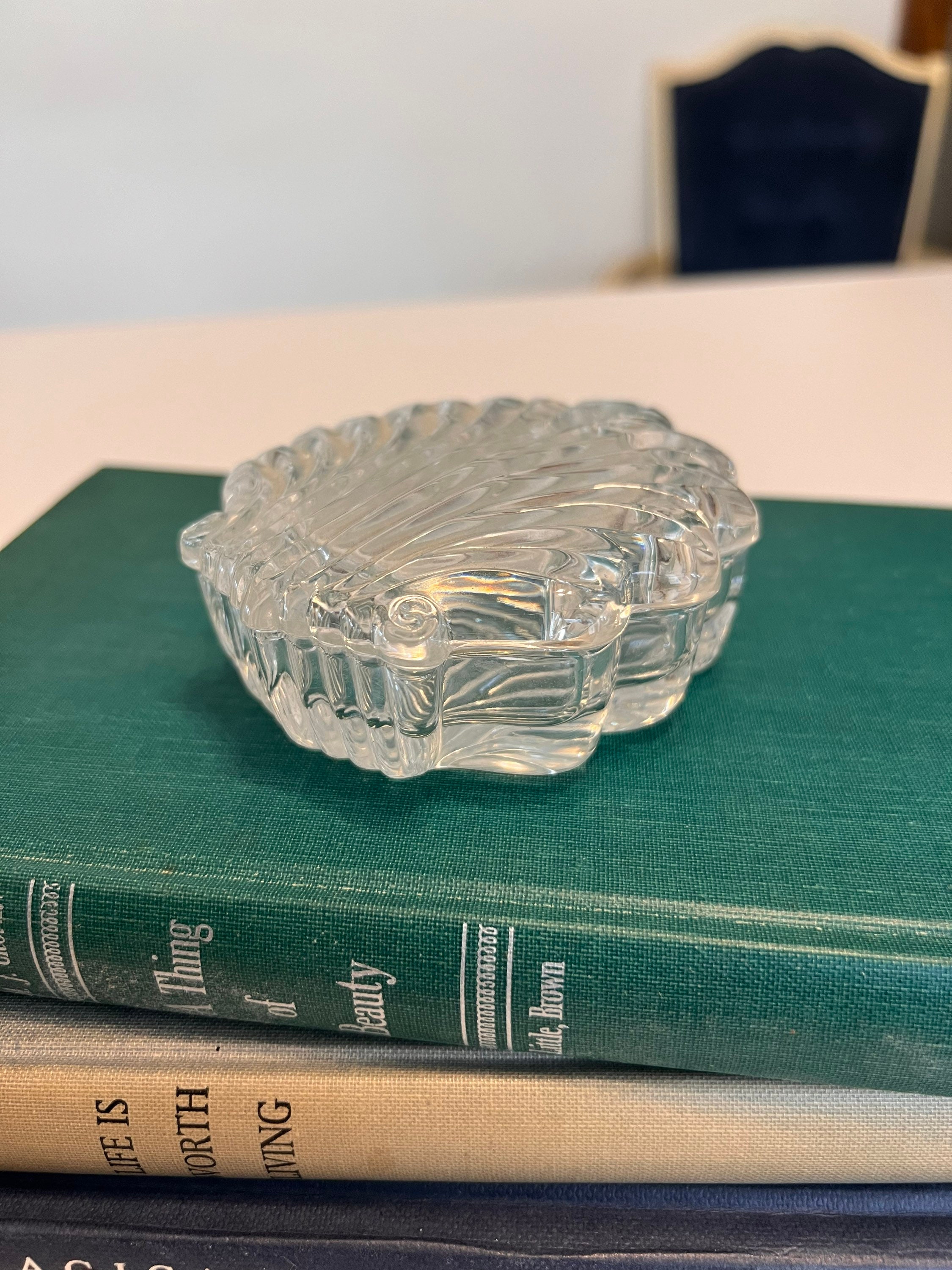 Vintage Gorham Crystal Chantilly Pattern Glass Shell Trinket - Etsy