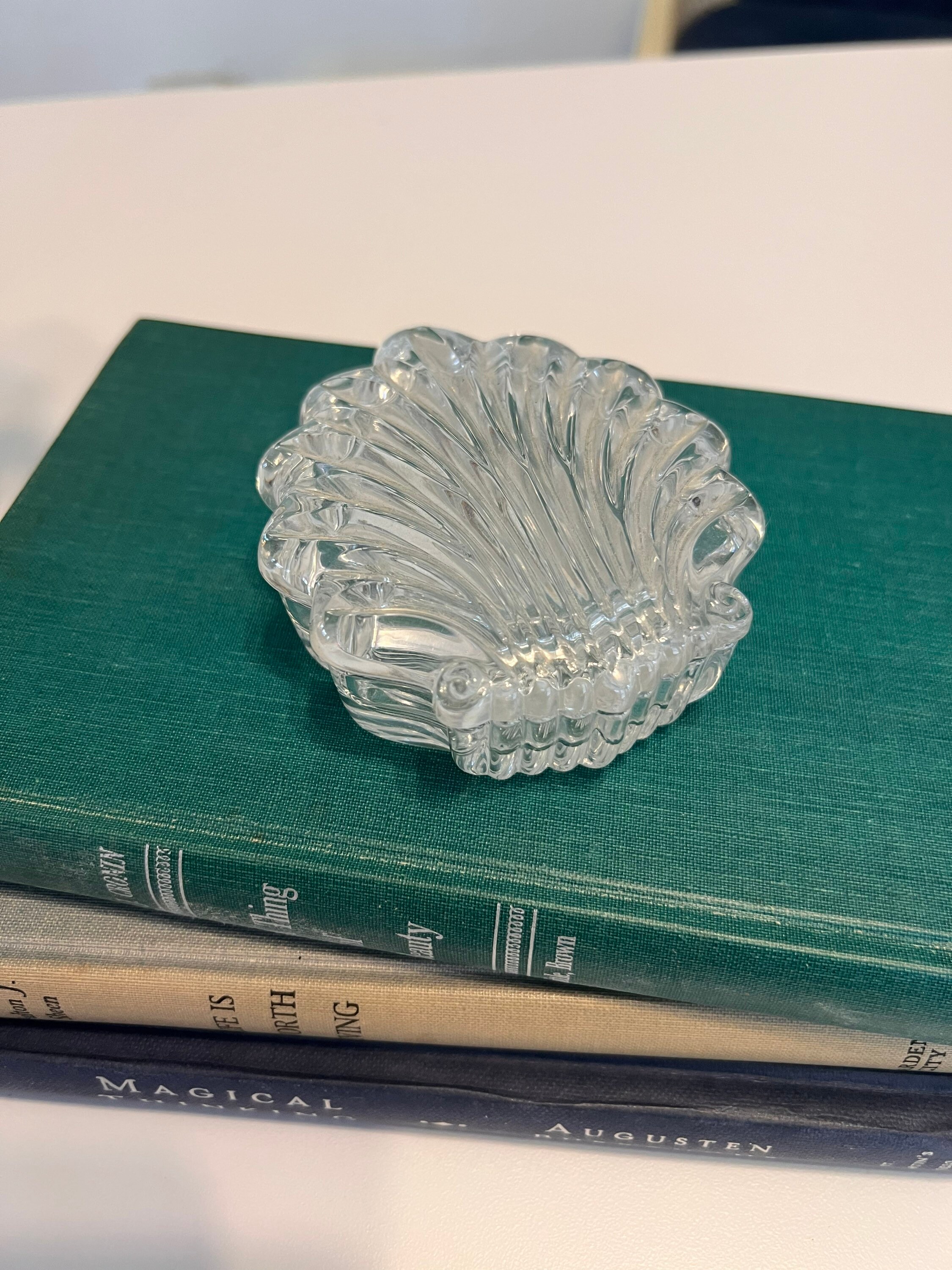 Vintage Gorham Crystal Chantilly Pattern Glass Shell Trinket - Etsy