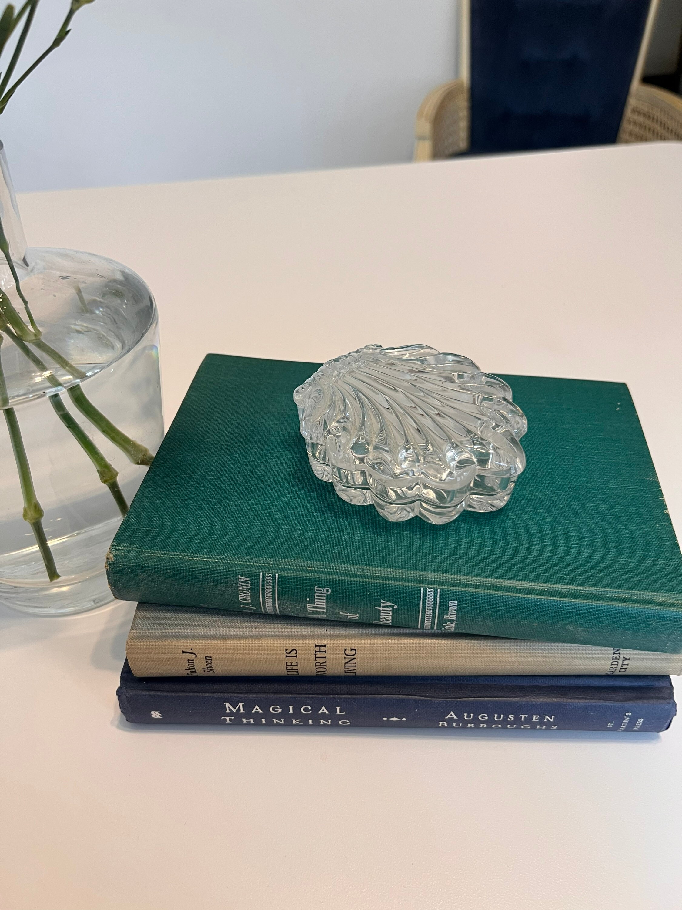 Vintage Gorham Crystal Chantilly Pattern Glass Shell Trinket - Etsy