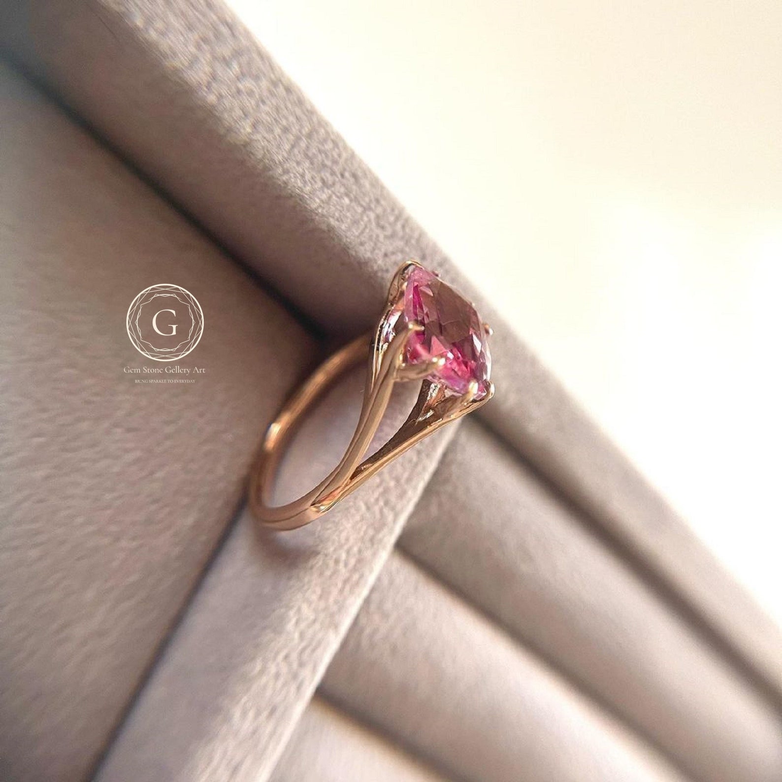 Victorian 6 CT Pink Ruby Engagement Ring 10K 14k 18K Solid Yellow White ...