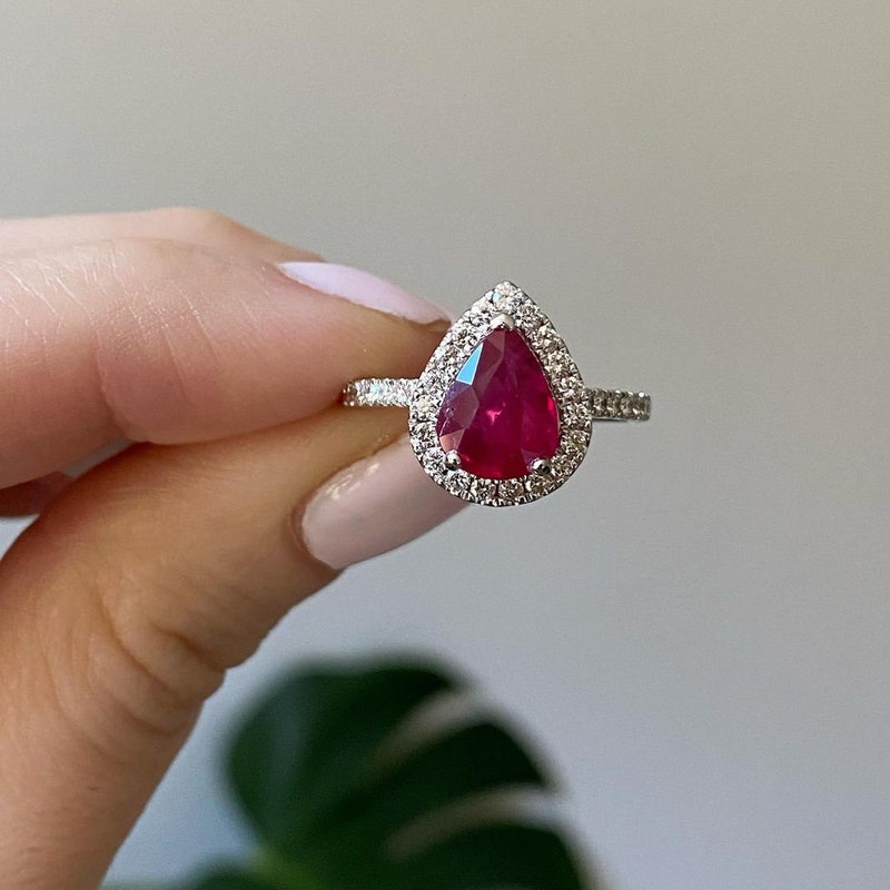 Ruby Wedding Ring - Etsy