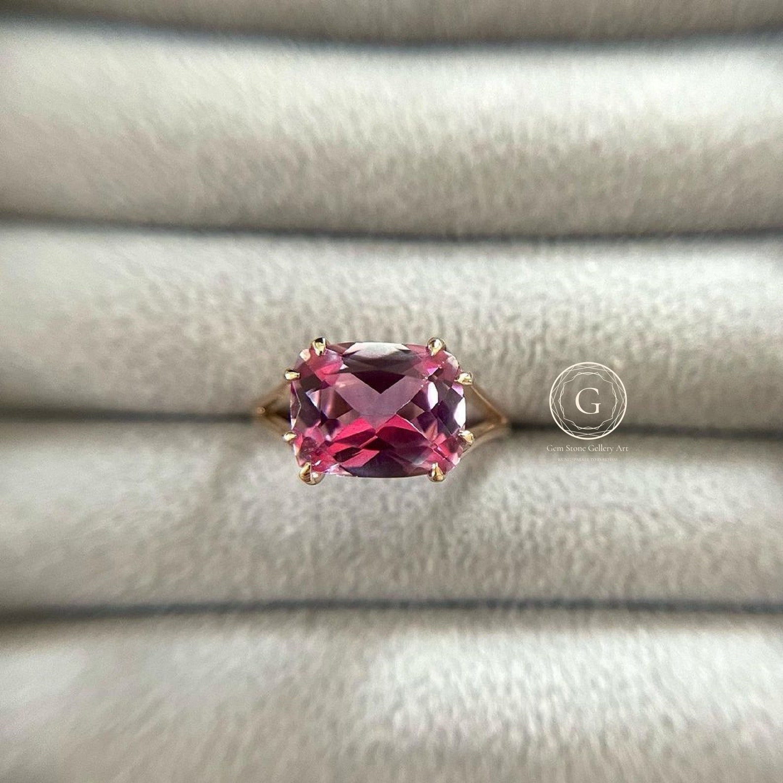 Victorian 6 CT Pink Ruby Engagement Ring 10K 14k 18K Solid Yellow White ...