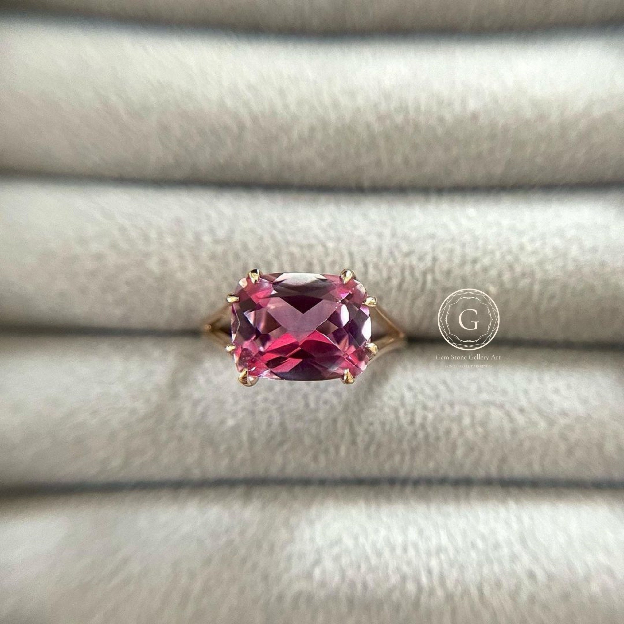 Victorian 6 CT Pink Ruby Engagement Ring 10K 14k 18K Solid Yellow White ...