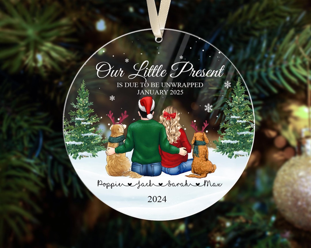 Expecting Parents Ornament, Baby Coming Soon, New Family Ornament ...