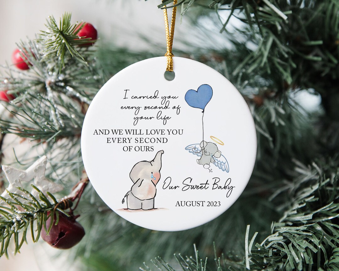 Personalized Baby Memorial Ornament, Sympathy Gift, Miscarriage ...