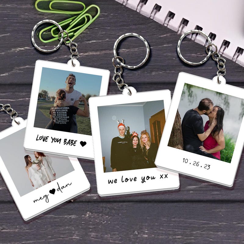Mini Polaroid Keychain - Etsy