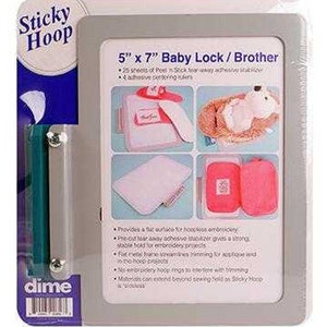 Dime Sticky Hoop W/ Stabilizer 5 Inch X 7 Inch for Babylock & Brother ...
