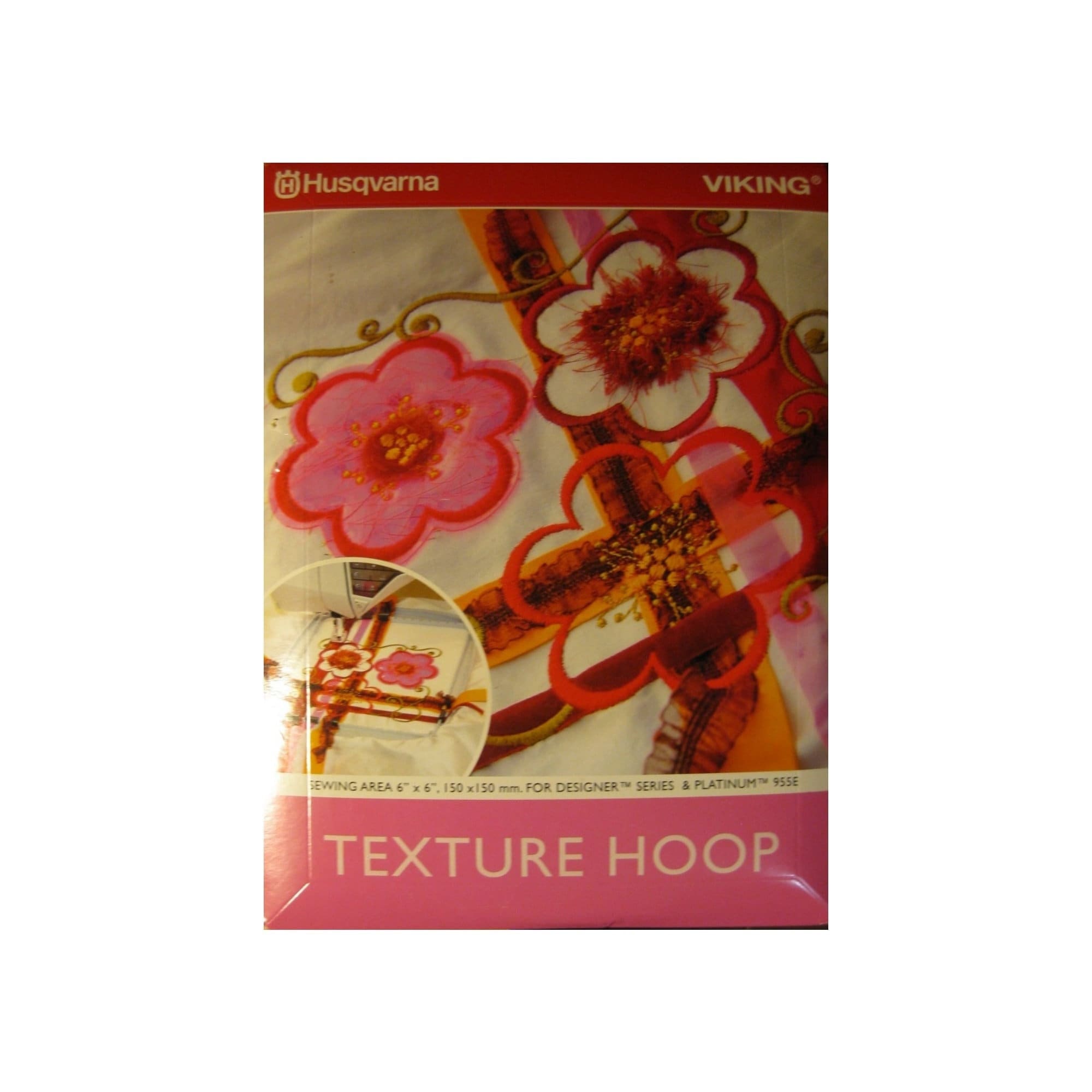 Husqvarna Viking Texture Hoop 150 X 150mm 920225-096 (pfaff Compatible ...