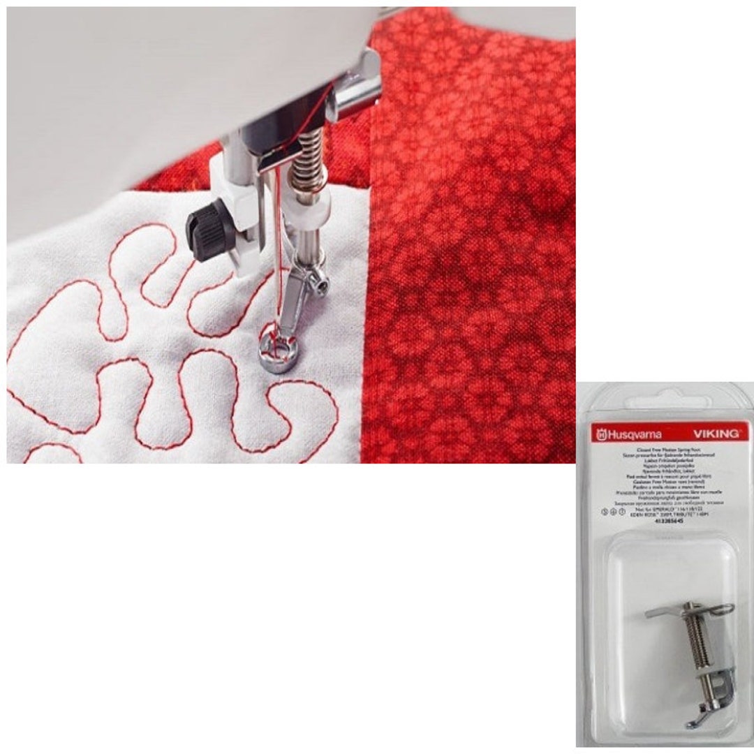 GENUINE HUSQVARNA VIKING Closed Toe Free Motion Spring Foot 4133856-45 ...