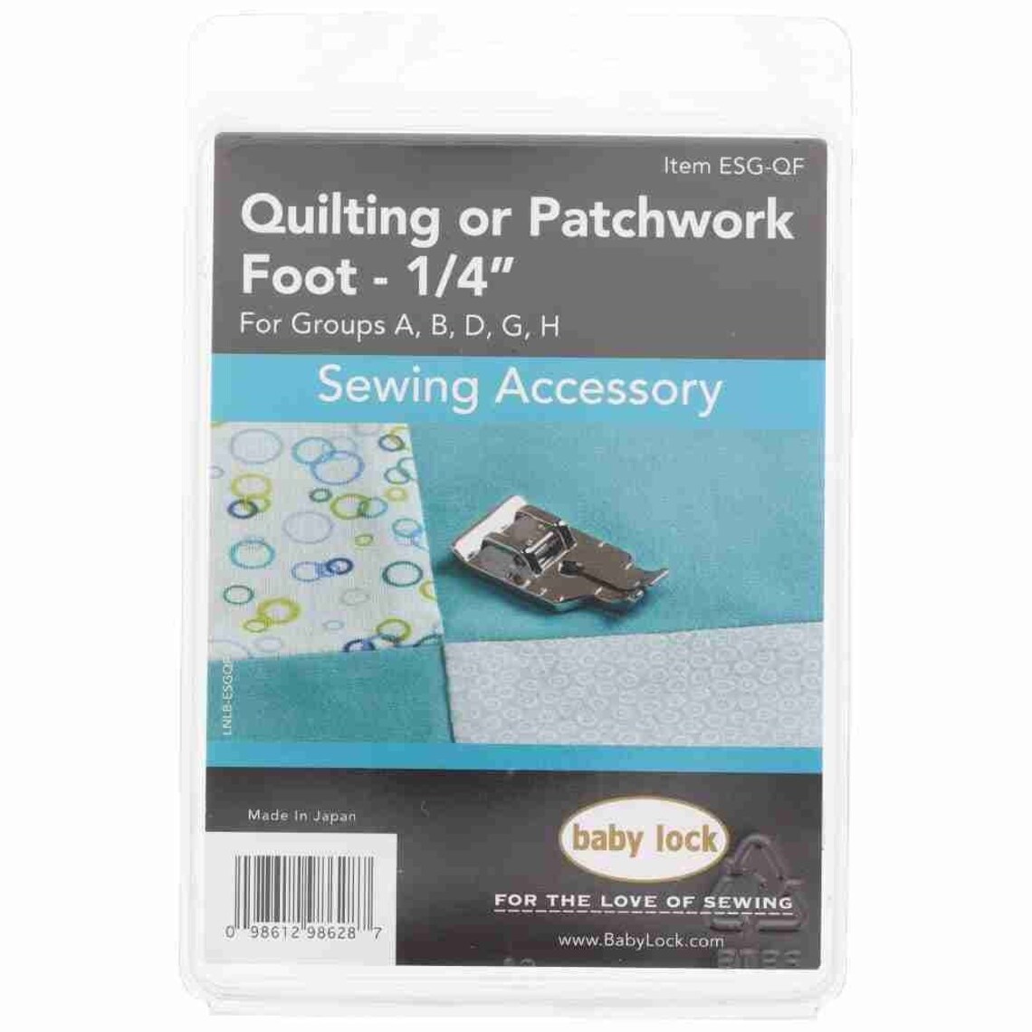 Babylock 1/4 Inch Quilting/patchwork Foot ESG-QF - Etsy