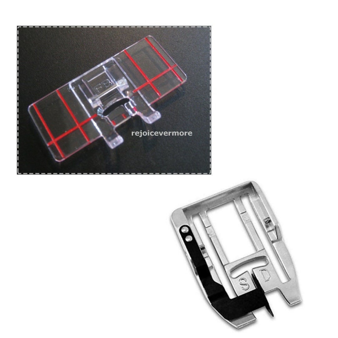 Janome Sewing Feet Set 2x 1x 9mm Border Guide 1x Acufeed Dual Feed Foot ...