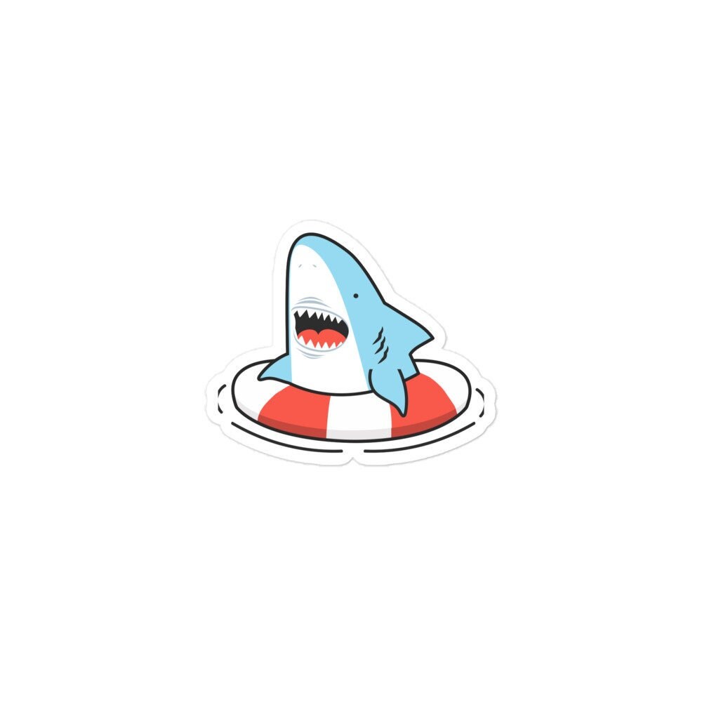 Cute Shark Sticker - Etsy