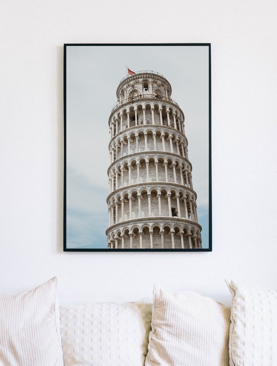 Leaning Tower of Pisa Digital Print Italy Poster Italy Wall - Etsy