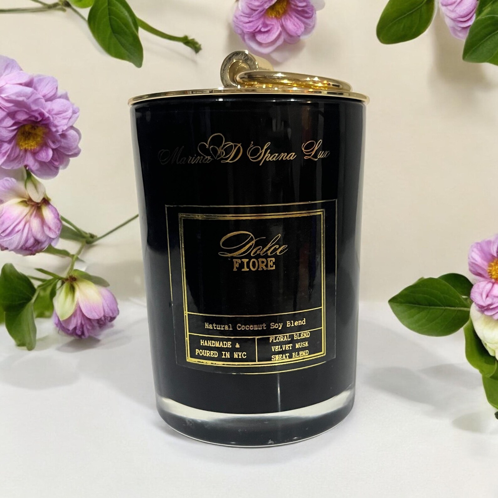 Dolce Fiore Luxury Candle Coconut Soy Wax Luxury Candles in Jars 9oz ...