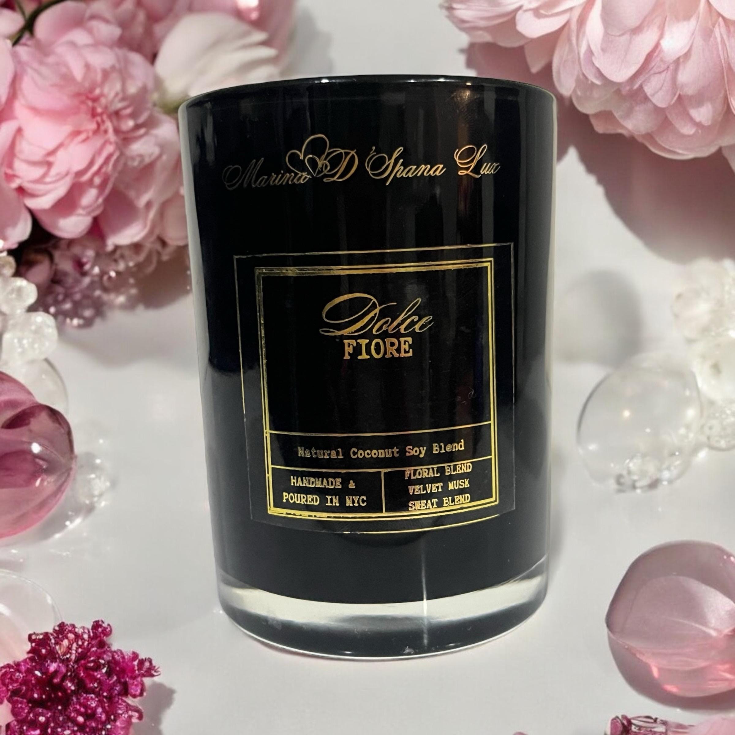 Dolce Fiore Luxury Candle Coconut Soy Wax Luxury Candles in Jars 9oz ...