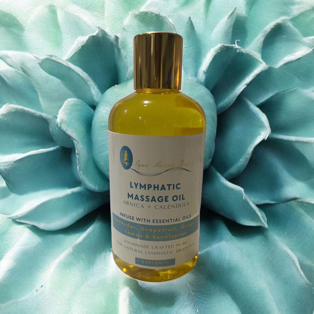 Lymphatic Drainage Massage Oil | Detox Body Oil for Stress Relief ...