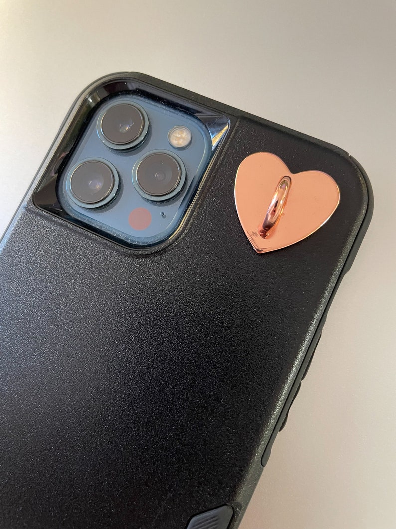 Metal Adhesive Heart Shaped Phone Charm Hook Round Phone - Etsy
