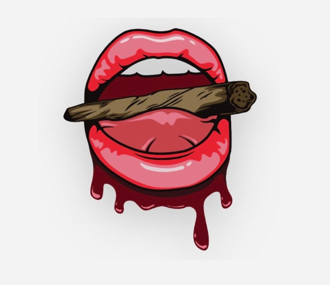 Lips & Blunt Pin - Etsy