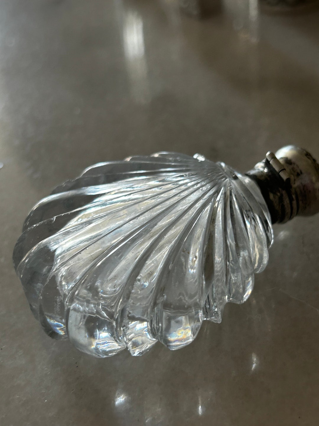 Art Deco Foster & Bailey Antique Sterling Silver Perfume Bottle Flask ...