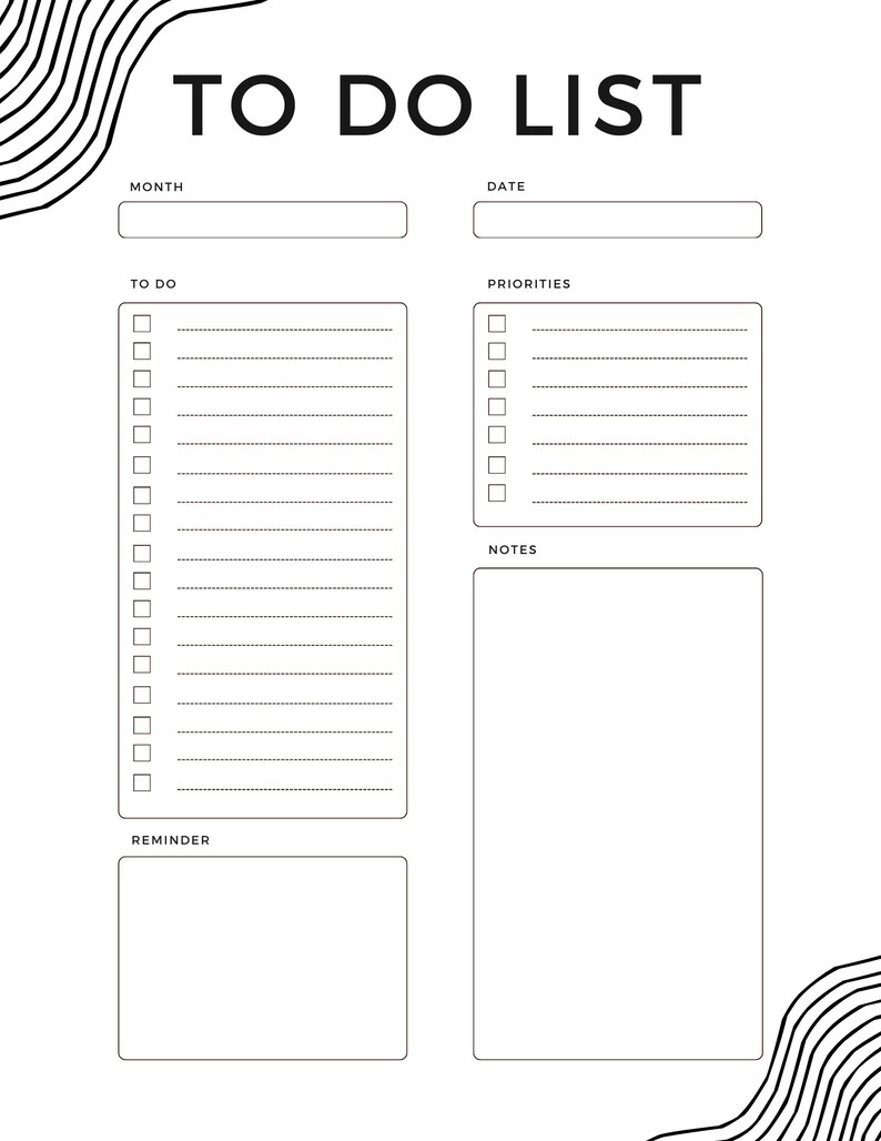 Editable to Do List Printable, Fillable to Do List Planner, Daily To-do ...