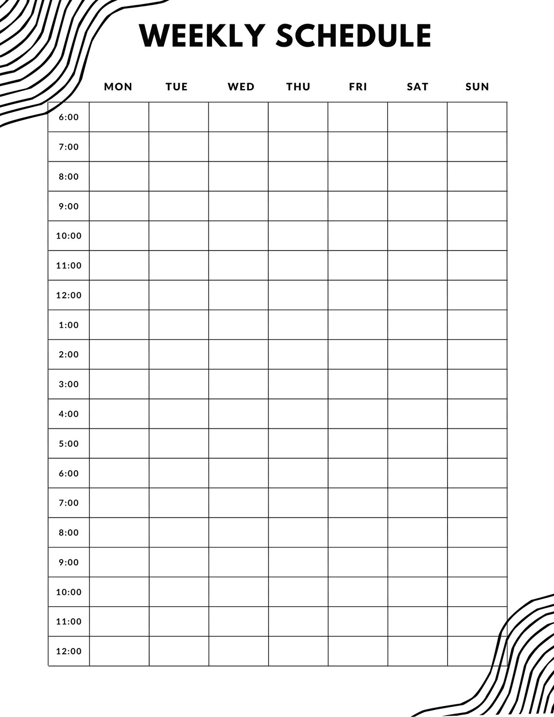 Editable Printable, Fillable Weekly Planner, Daily To-do Checklist ...