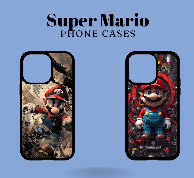 Super Mario Phone Cases: Custom Designs for Gamers, Mario Bros & Retro ...