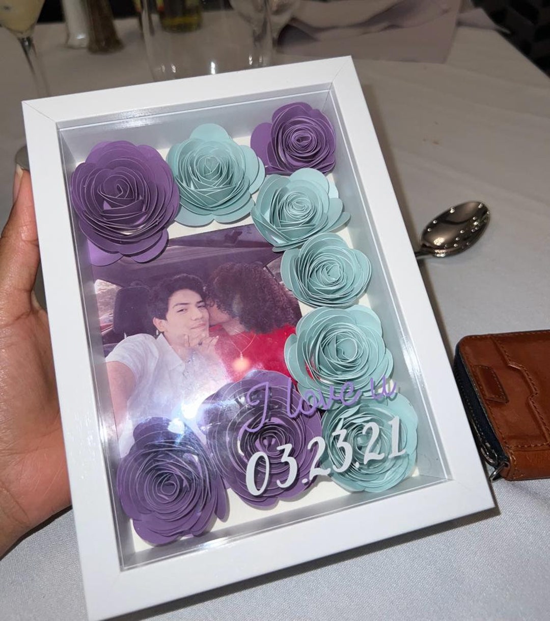 Customized Cardstock Shadow Box Mother's Day, Anniversary, Birthday ...