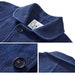 Indigo Blue French Worker Jacket Vintage Cardigan Thin Coat Handmade ...