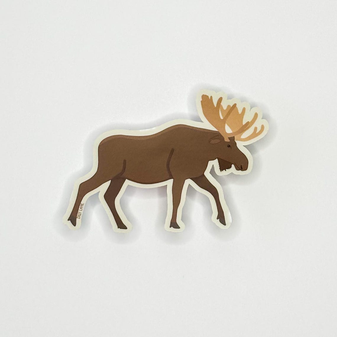 Moose Sticker – Rustic Wildlife Decal for Nature Lovers & Outdoor Decor ...