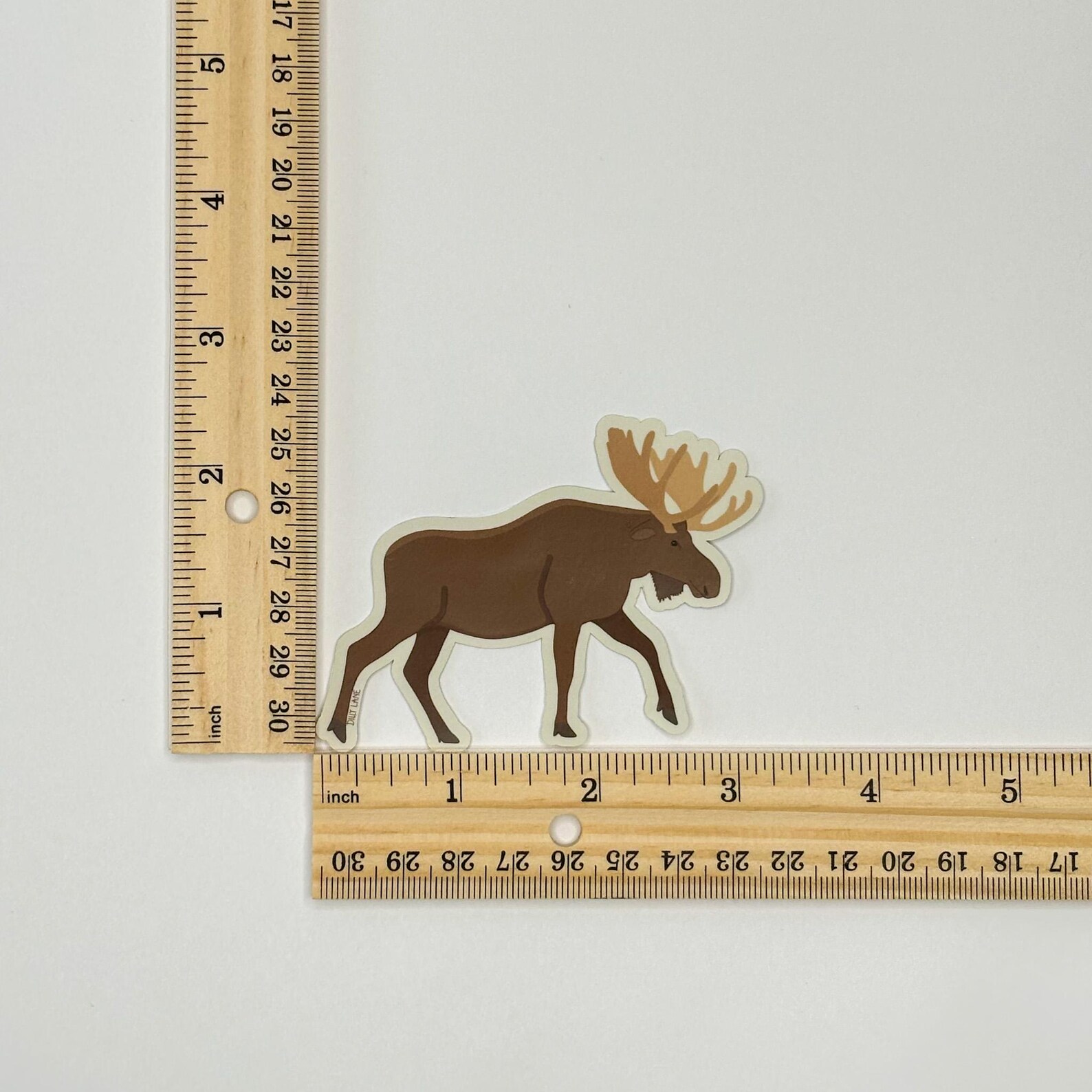 Moose Sticker – Rustic Wildlife Decal for Nature Lovers & Outdoor Decor ...