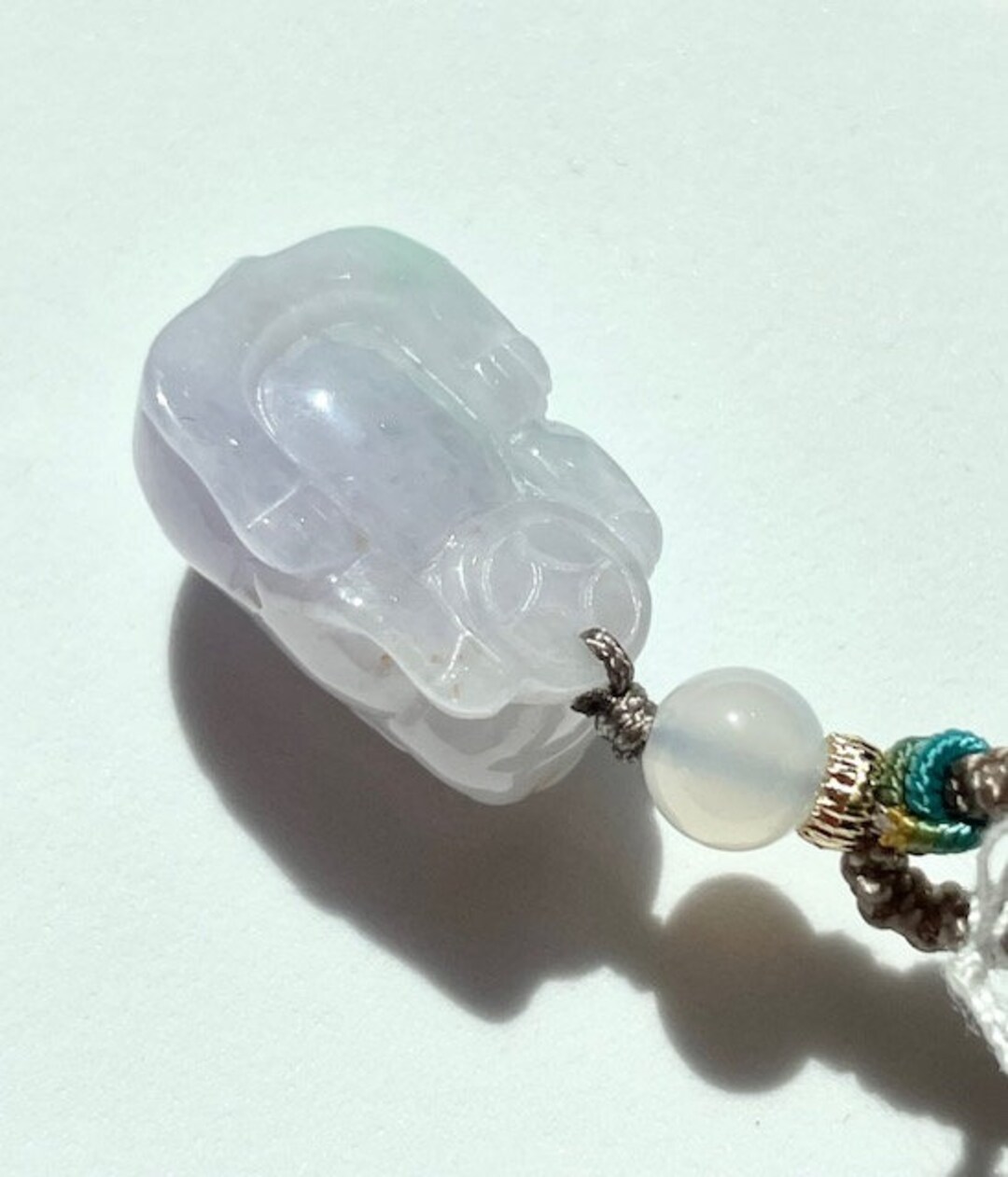 Purple With Green Pixiu Myanmar Burma Natural Pixiu Good Luck Jadeite ...