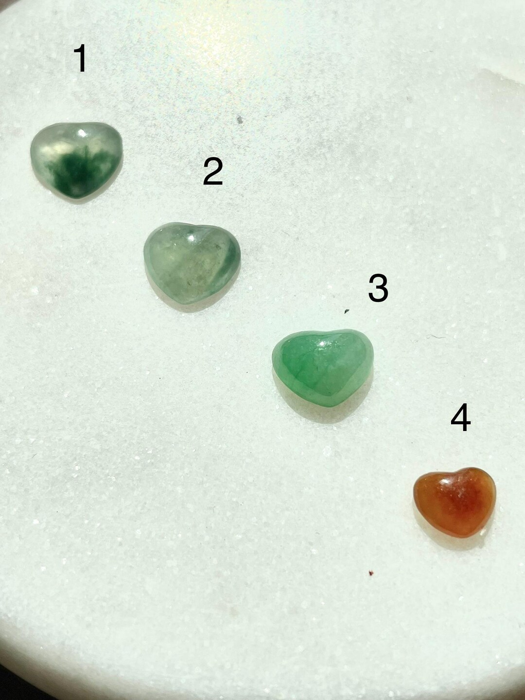 DIY Loose Jade Icy Heart Shape Natural Myanmar Jadeite Jade Charm Loose ...