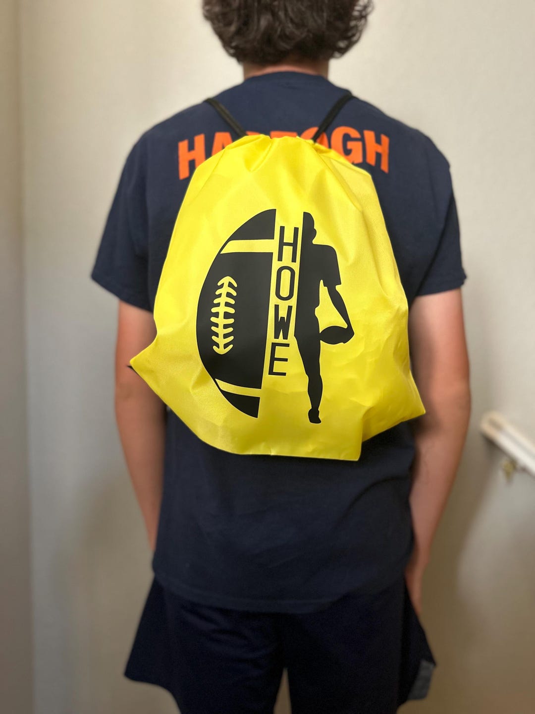 Football Team Drawstring Bags - Custom Made Names, Numbers, Positions - Etsy