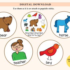 Circle Time Props for Toddler, Preschool, Kindergarten | Brown Bear ...