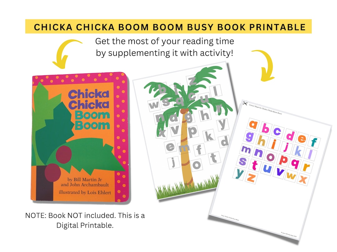 Chicka Chicka Boom Boom Busy Book Printable | Activity Worksheet for ...