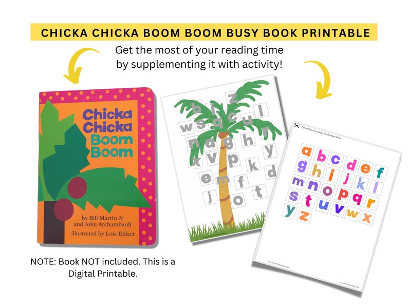 Chicka Chicka Boom Boom Busy Book Printable | Activity Worksheet for ...