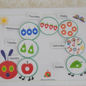 The Very Hungry Caterpillar Printable Bundle: Toddler Busy Book (PDF ...