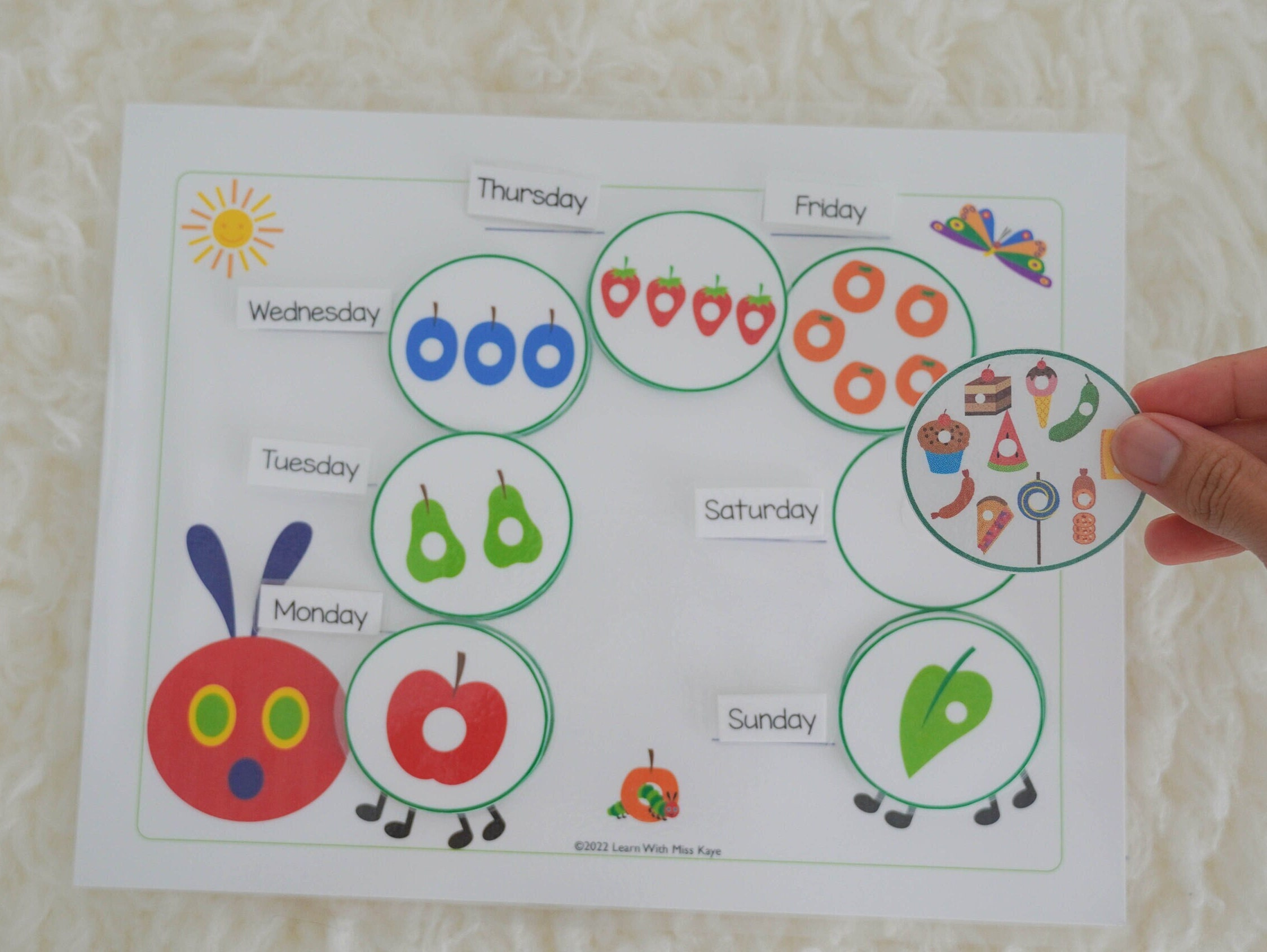 The Very Hungry Caterpillar Printable | Activity Worksheet for Toddler ...