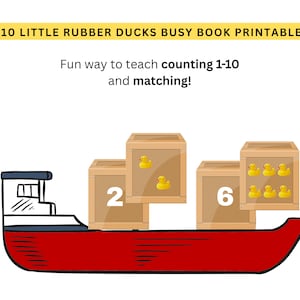 Eric Carle 10 Little Rubber Ducks Printable: Toddler Counting Activity ...